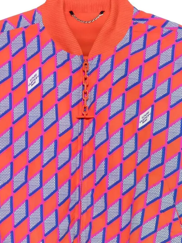 LOUIS VUITTON 2010s Monogram Puffer Jacket - Orange