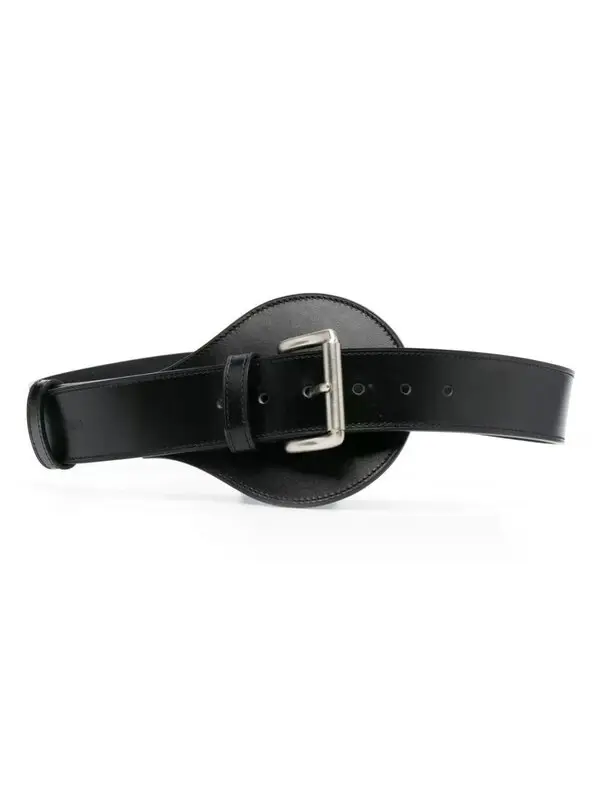 Gianfranco Ferre 2000s Buckled Leather Belt - Black
