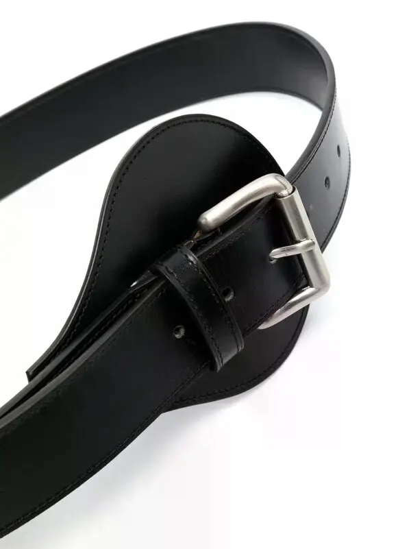 Gianfranco Ferre 2000s Buckled Leather Belt - Black