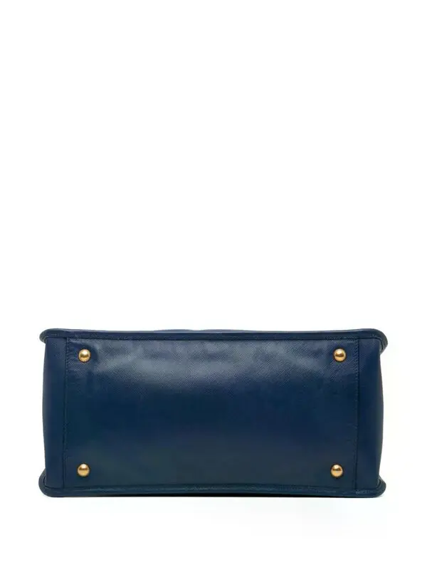 Prada Saffiano Double Zip Open Convertible Tote Satchel