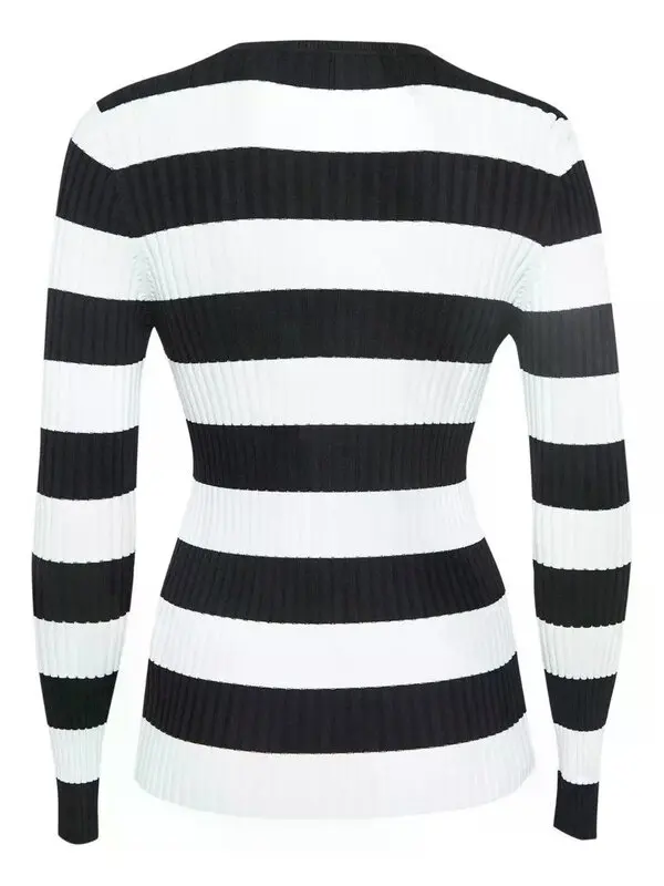 Cynthia Rowley Ribbed Stripe Sweater
