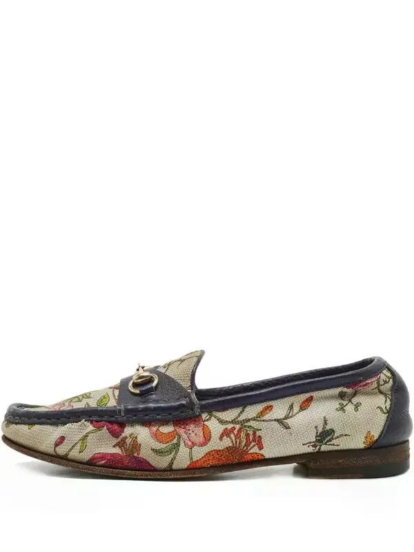 Gucci Floral-print Loafers