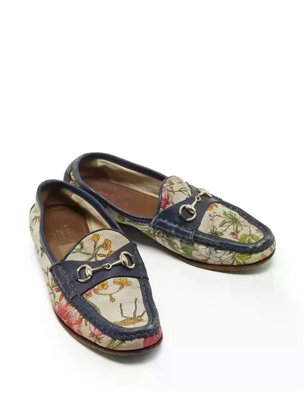 Gucci Floral-print Loafers