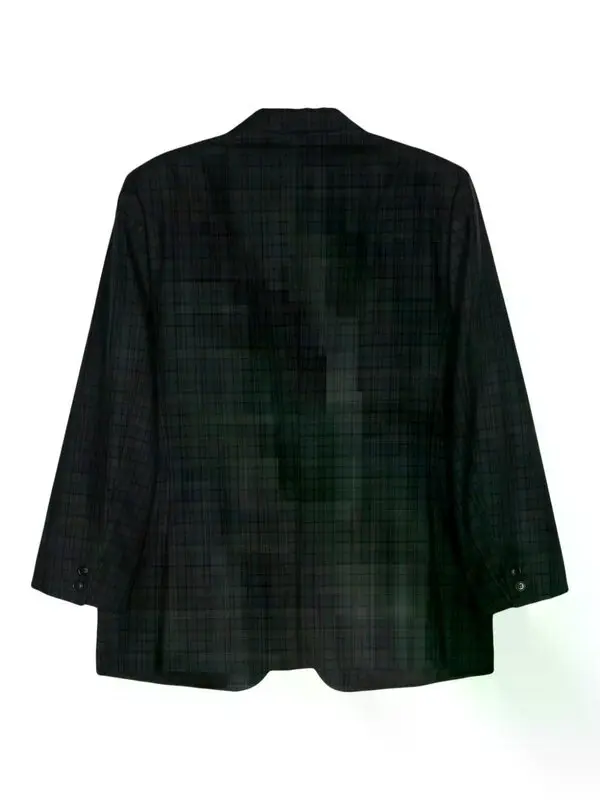 Pierre Cardin 1990s Plaid-check Single-breasted Blazer