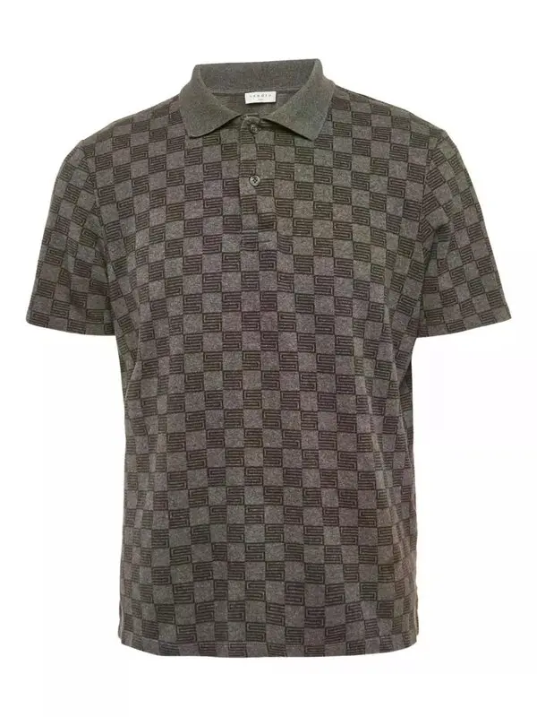 Sandro 2023 Checkered Polo Shirt
