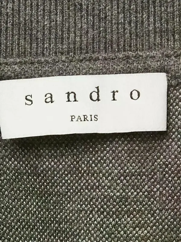 Sandro 2023 Checkered Polo Shirt