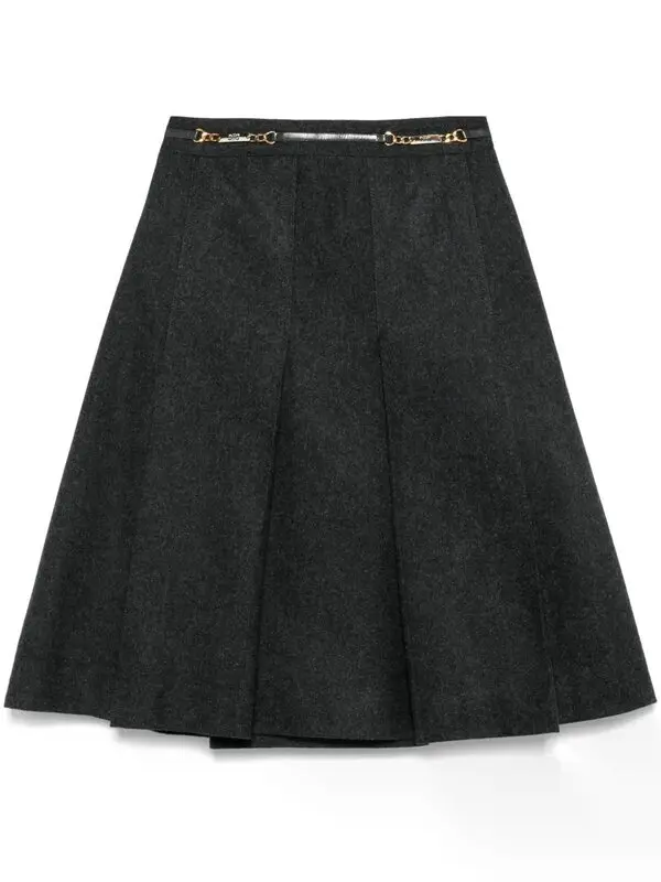 Celine 1990s Wool Skirt