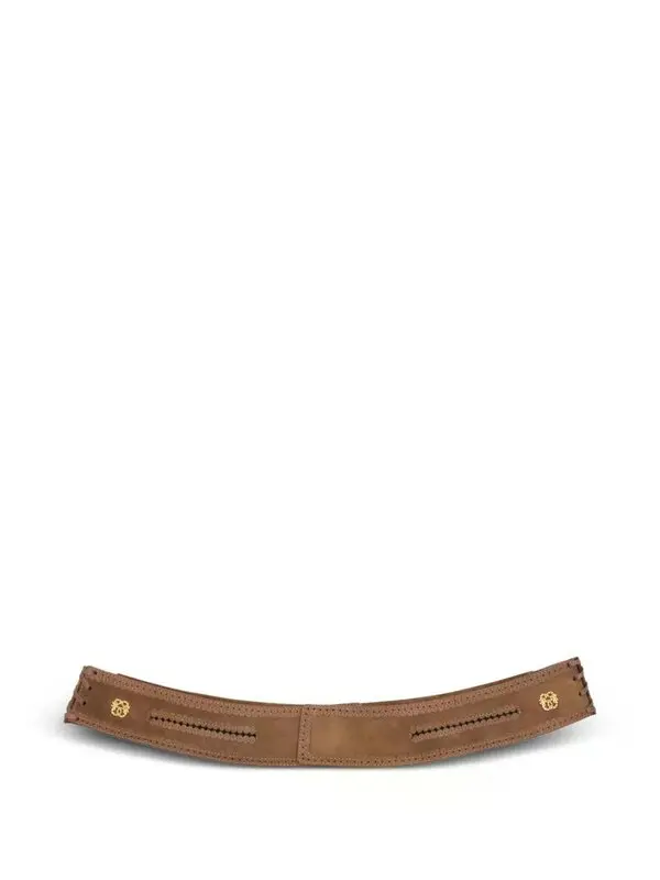 PIROVANO VINTAGE Suede Belt - Brown
