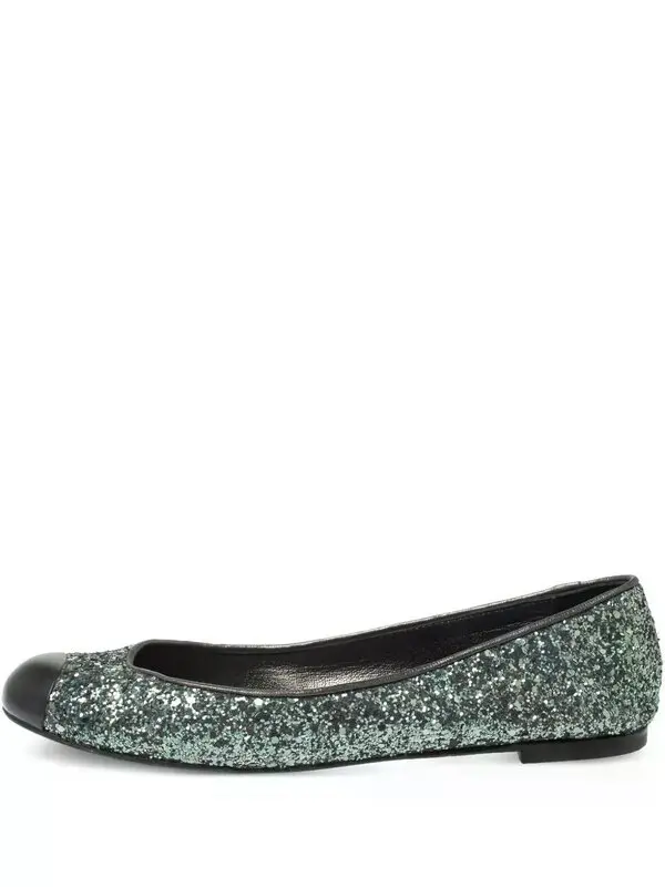 GIUSEPPE ZANOTTI Glitter-embellished Flats