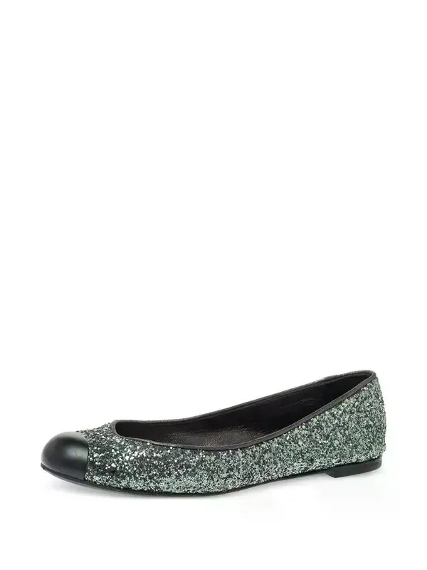 GIUSEPPE ZANOTTI Glitter-embellished Flats