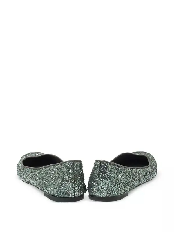 GIUSEPPE ZANOTTI Glitter-embellished Flats