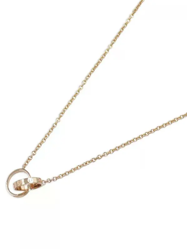 CARTIER 2010s 18k Rose Baby Love Necklace - Gold