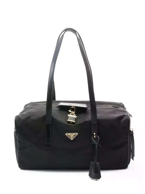 Prada 2020 Logo-plaque Luggage Bag