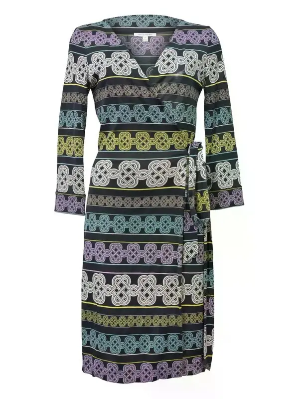 Diane Von Furstenberg Knot-print Wrap Dress