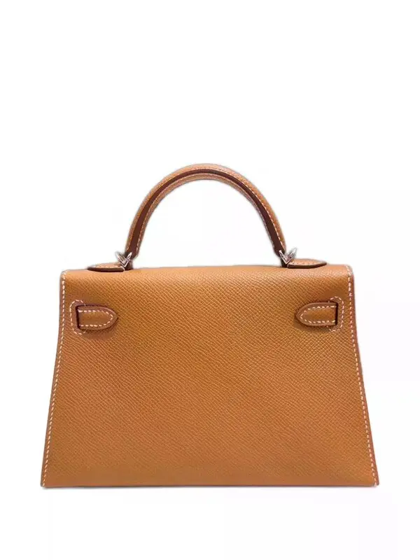 Hermès 2024 Mini Kelly Sellier 20 Epsom Palladium Hardware - Brown