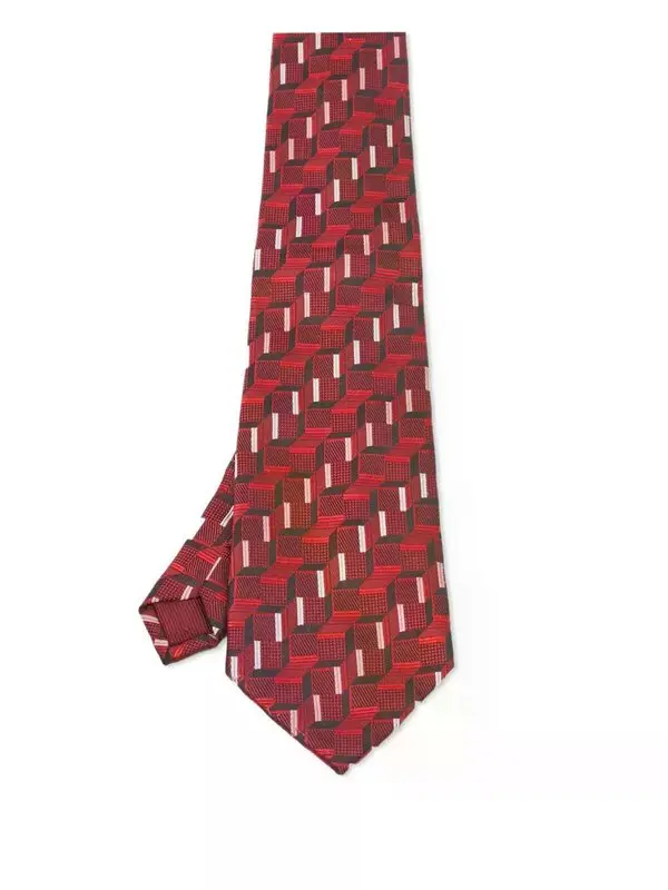 Valentino Garavani Geometric Jacquard Silk Tie - Multicolour