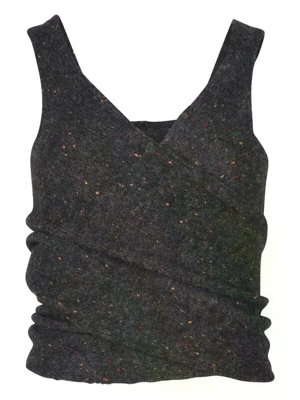ISABEL MARANT VINTAGE Tie-back Alpaca Top