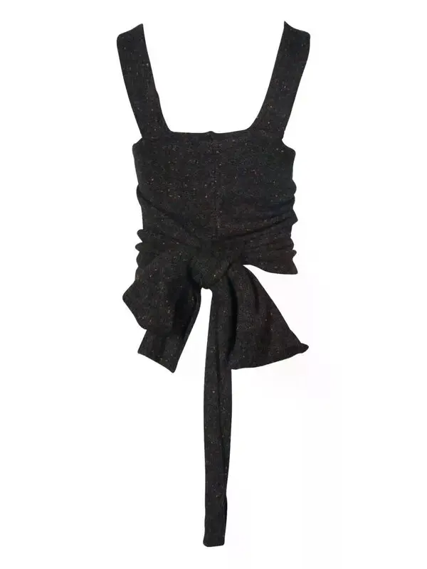 ISABEL MARANT VINTAGE Tie-back Alpaca Top