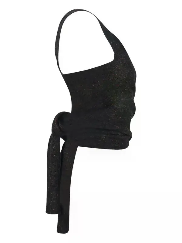 ISABEL MARANT VINTAGE Tie-back Alpaca Top