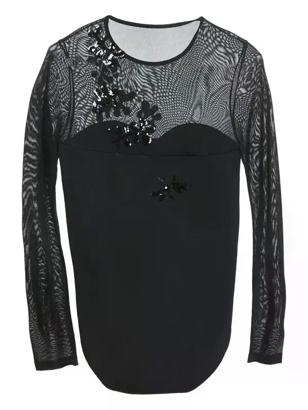 INGIE PARIS Sequin-embellished Top