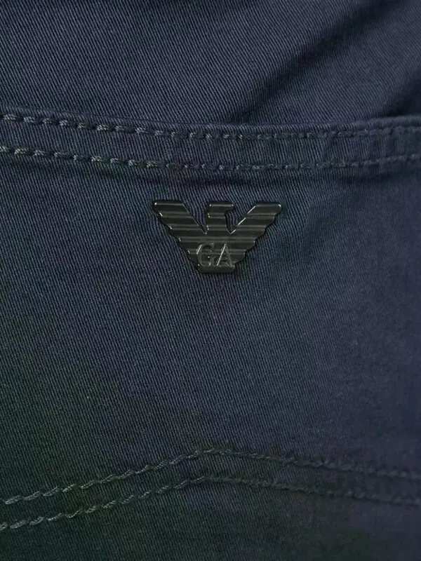Emporio Armani Cotton Chinos - Blue