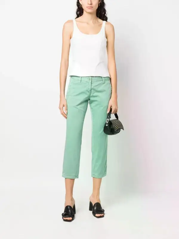 Prada 1990s Mid-rise Cropped Trousers
