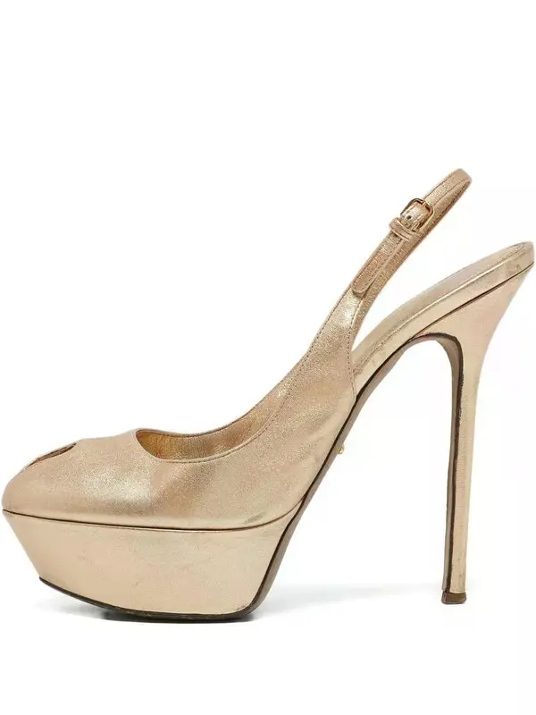 SERGIO ROSSI 140mm Platform Peep Toe Sandals
