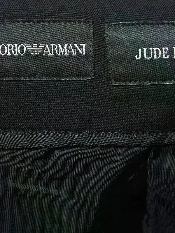 Emporio Armani Satin-waistband Trousers
