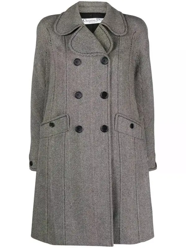 Dior 2000s Double-breasted Thigh-length Coat