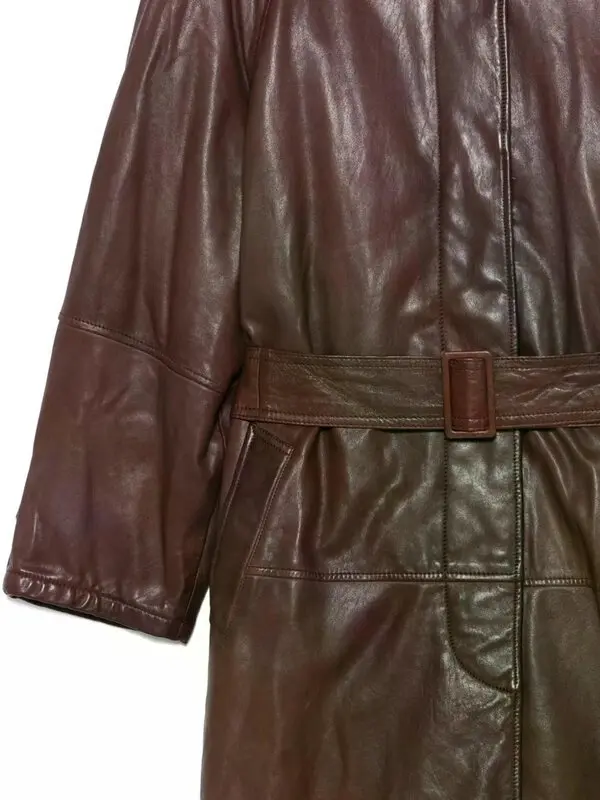 A.N.G.E.L.O. VINTAGE CULT 1980s Belted Leather Coat