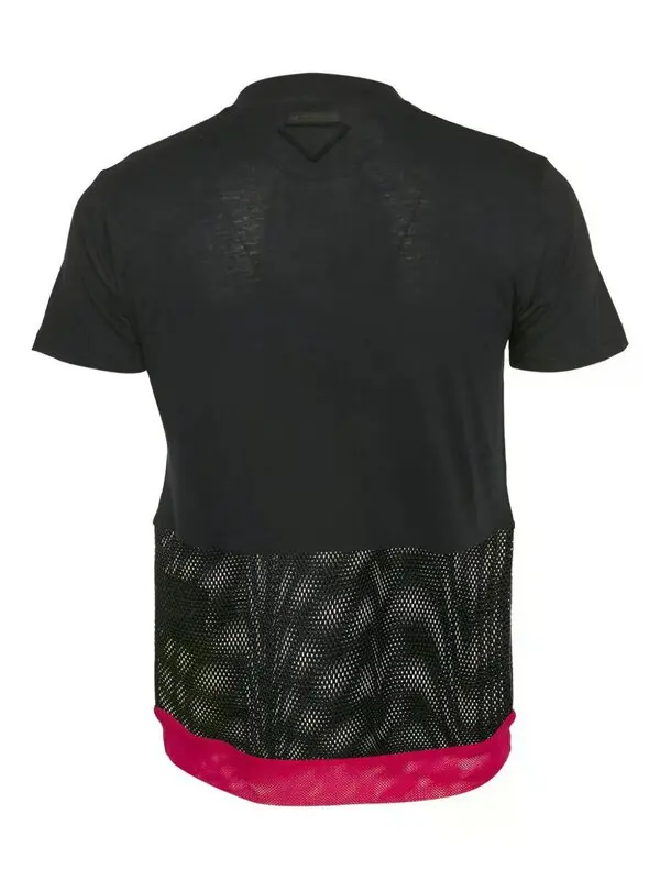 Prada Mesh-insert Cotton T-shirt