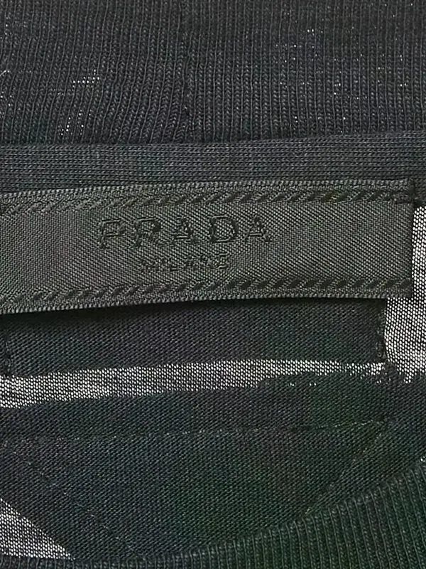 Prada Mesh-insert Cotton T-shirt