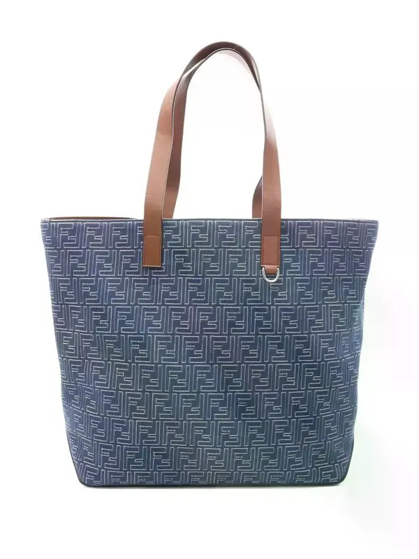 Fendi Ff Motif Shopping Tote Bag