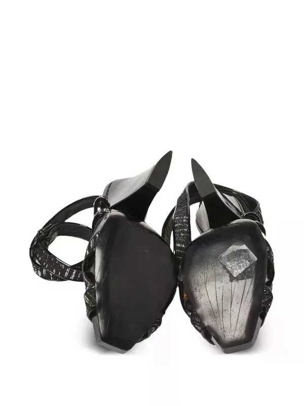Saint Laurent 115mm Leather Heeled Sandals