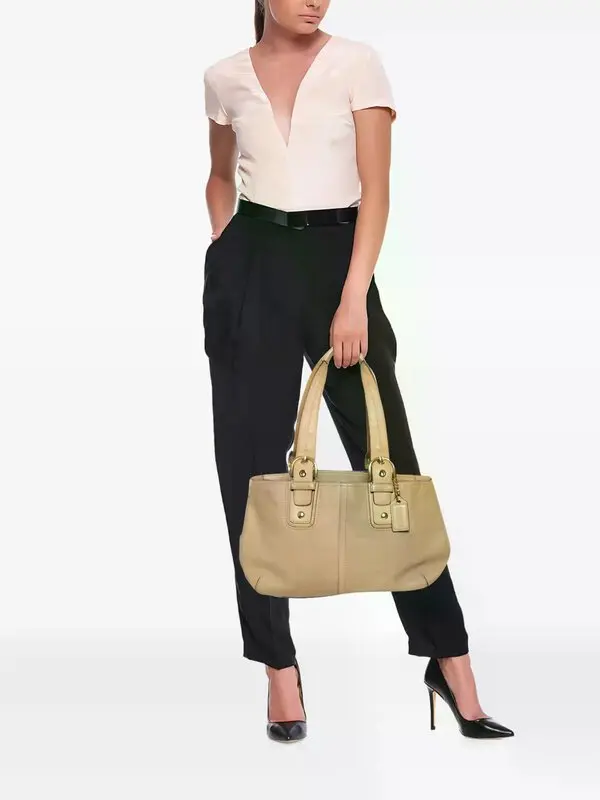 COACH VINTAGE Soho Textured-leather Tote Bag