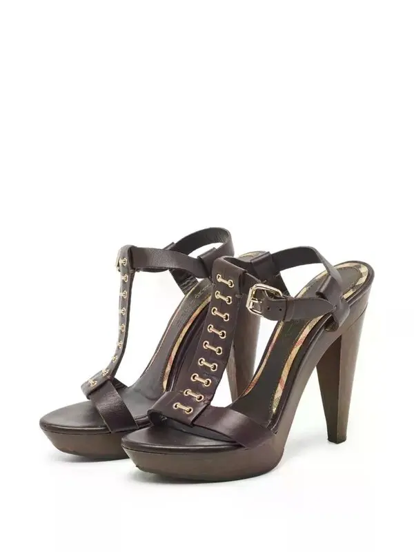 Burberry 125mm T-strap Sandals