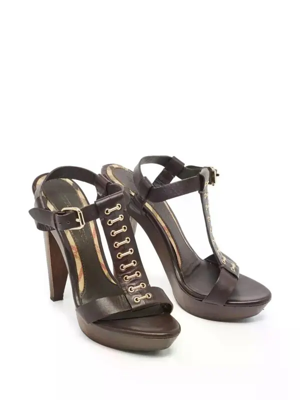 Burberry 125mm T-strap Sandals