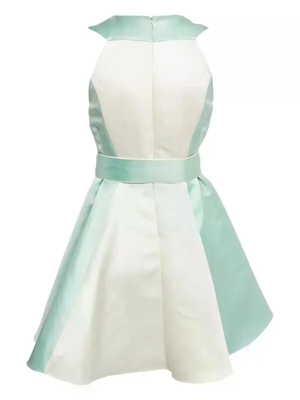 Elisabetta Franchi Two-tone Belted Dress - Blue