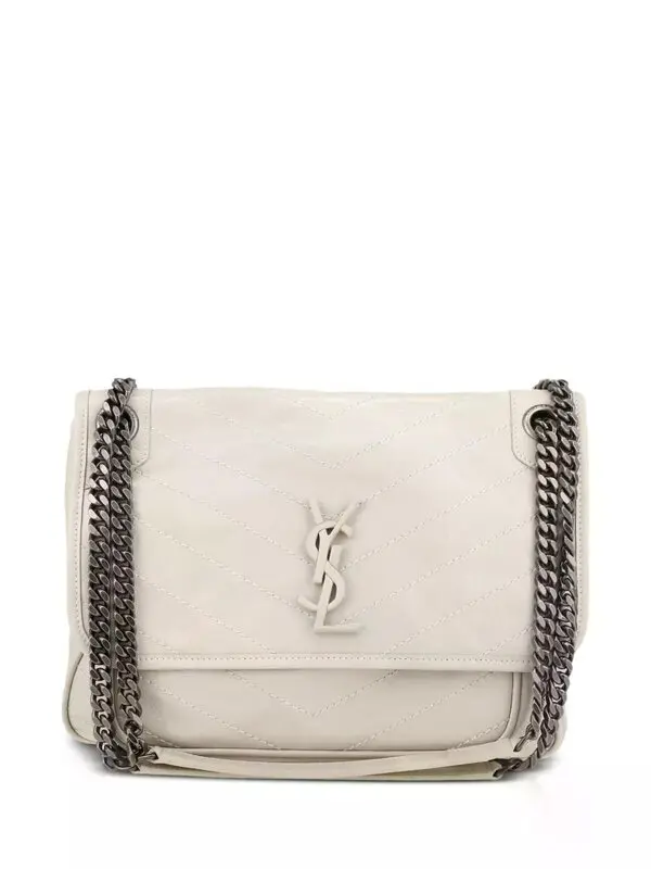 Saint Laurent Pre-owned Medium Niki Shoulder Bag - White