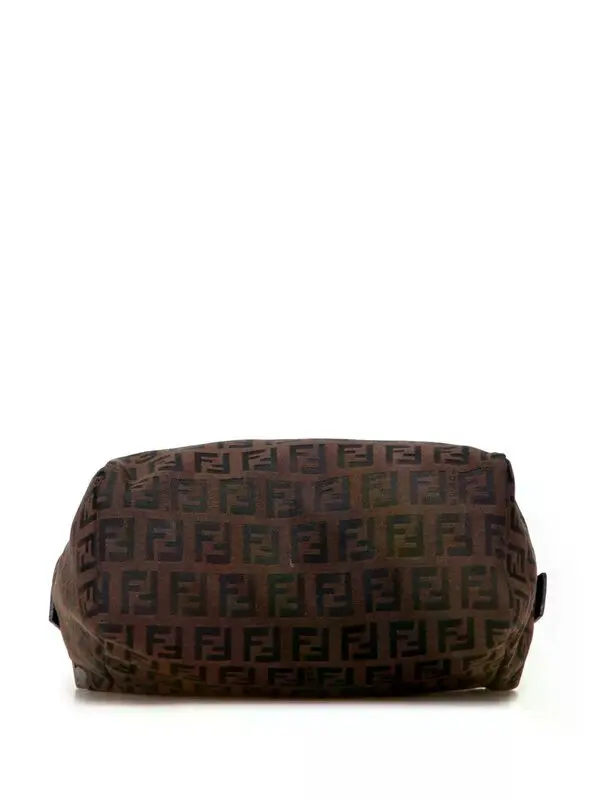 Fendi 2000-2010 Mini Zucchino Canvas Handbag - Brown