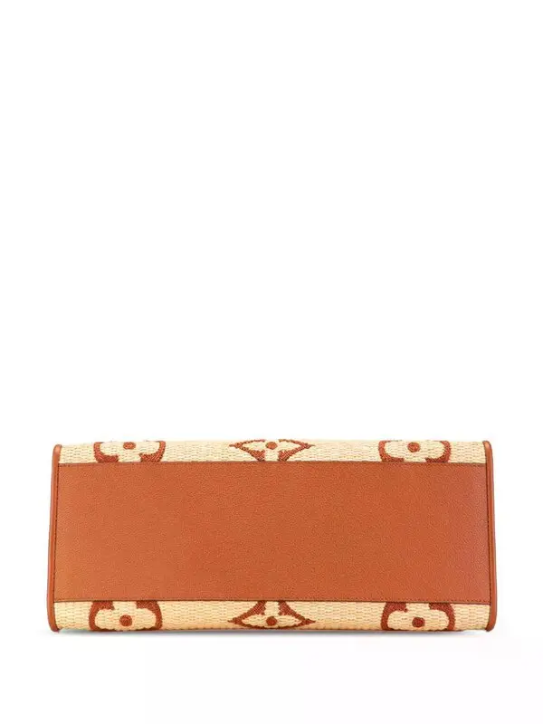 LOUIS VUITTON PRE-OWNED 2021 Monogram Giant Raffia Onthego Gm Satchel