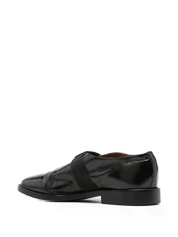 ROMEO GIGLI 1990s Leather Elasticated Strap Loafers