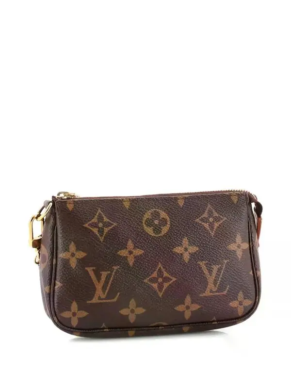 LOUIS VUITTON Pochette Accessoires Monogram Canvas Mini Clutch
