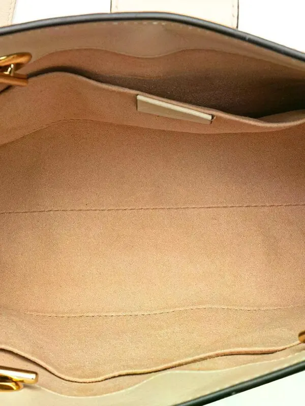 Gucci Gg Supreme Apple Heart Padlock Tote Bag - Brown
