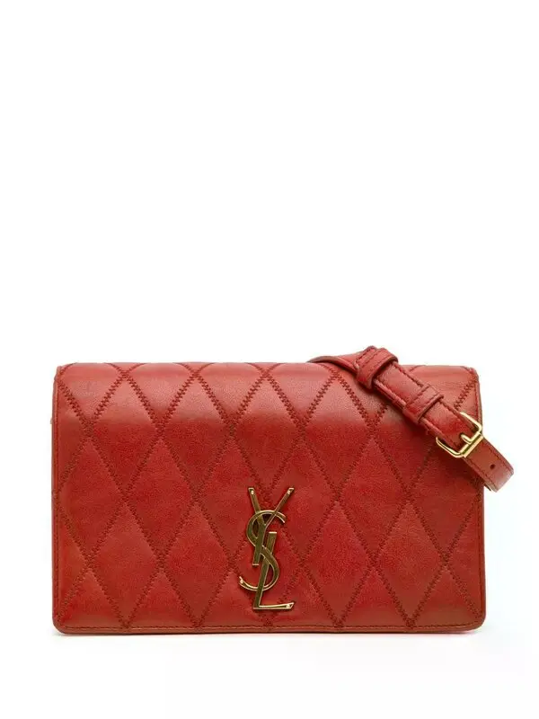 Saint Laurent Pre-owned 2019 Diamond Quilted Lambskin Angie Chain Bag
