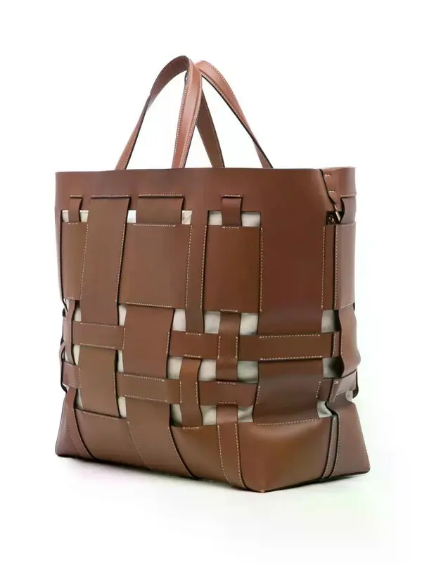 Burberry Pre-owned Large Leather Foster Tote Satchel