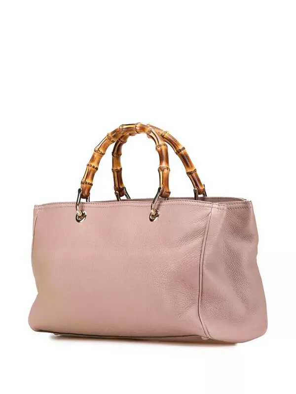 Gucci Medium Calfskin Bamboo Shopper Satchel