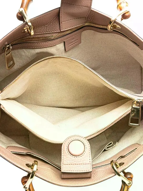 Gucci Medium Calfskin Bamboo Shopper Satchel