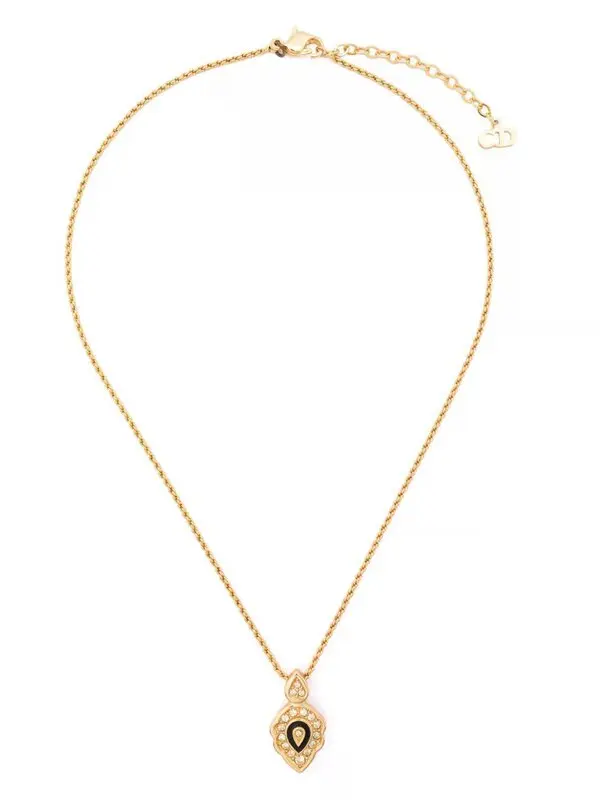 Dior 1980s Statement Pendant Necklace - Gold