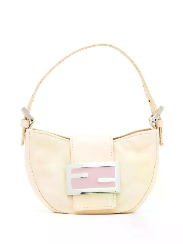 Fendi Ff Plaque Croissant Handbag